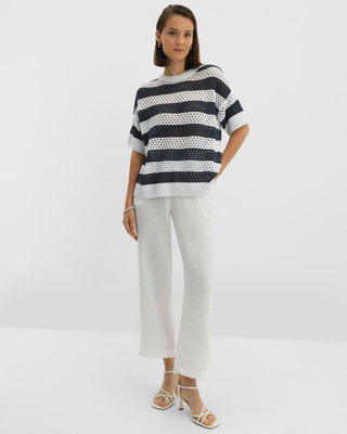 Пуловер прямого кроя с круглым вырезом LeComte 188064 купить за 15990.0 ...