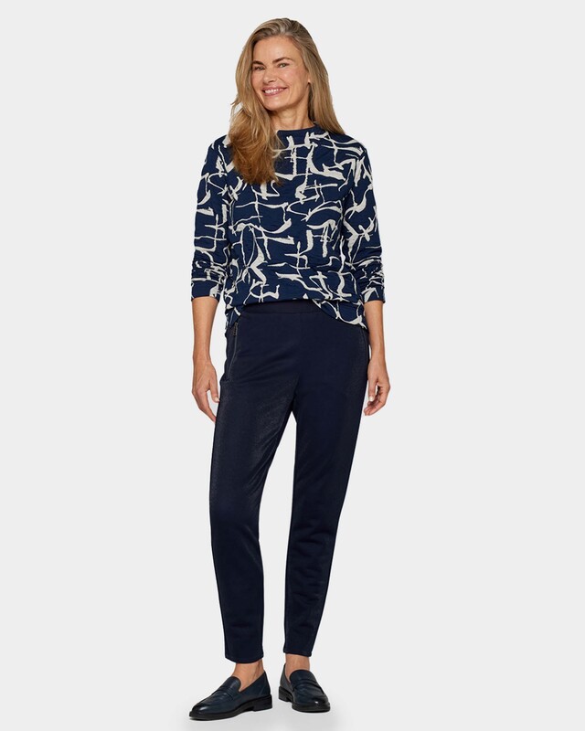 Элегантные зауженные брюки с боковыми карманами на молниях Rabe 189354 ...