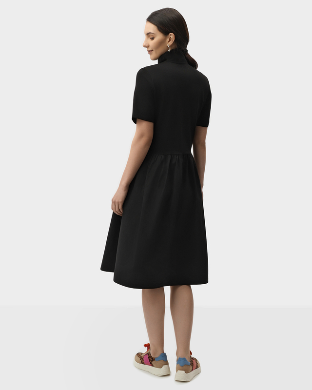 Платье миди отрезное по талии с юбкой клёш Donna D'Oro 193030 купить за ...