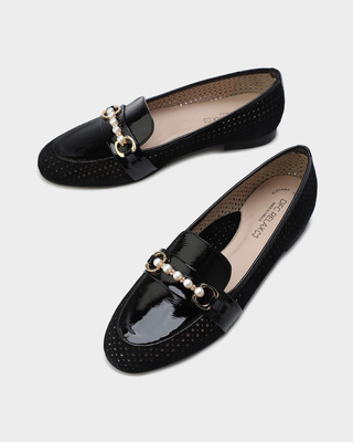 Лоферы из натуральной кожи со сквозной перфорацией DFC Relax 190749 ...