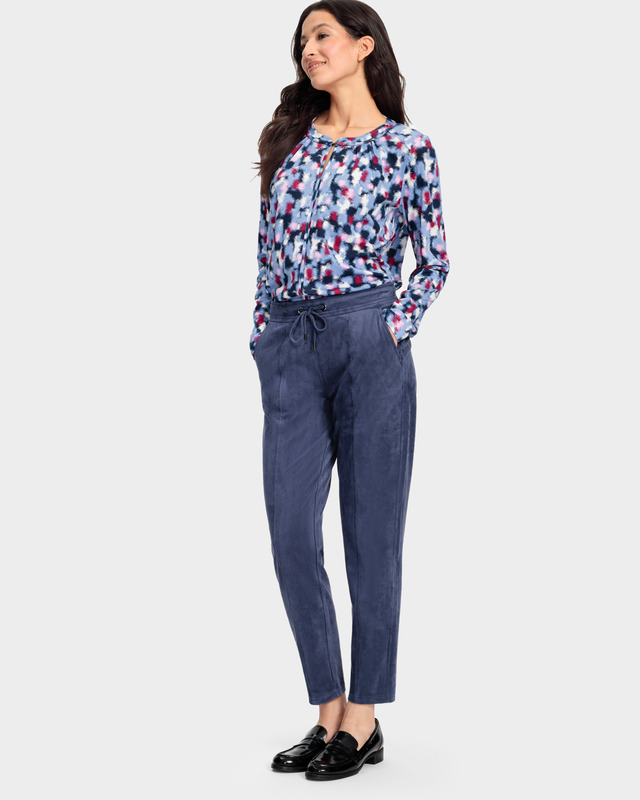 Брюки Lisa Straight из экозамши с эластичным поясом на кулиске Olsen ...