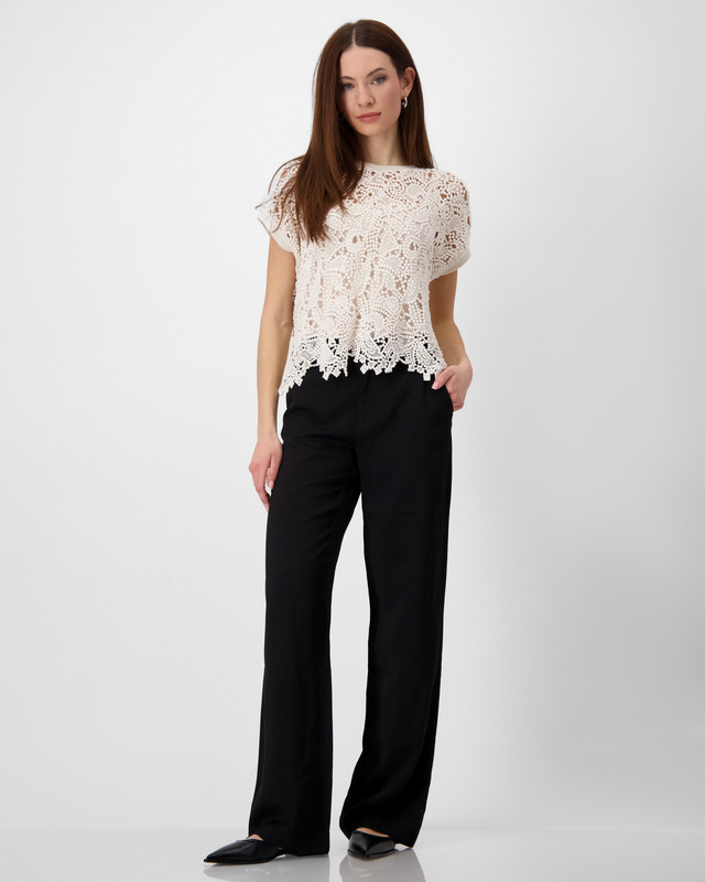 Кружевной пуловер с коротким рукавом Monari 193399 купить за 11990.0 ...