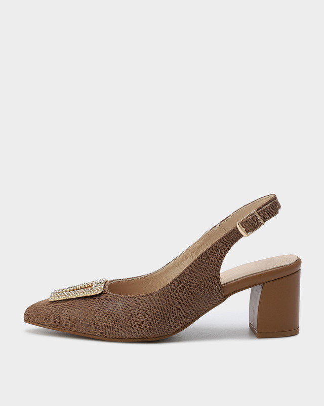 Замшевые туфли-слингбэки с декоративной пряжкой DFC Relax 190754 купить ...