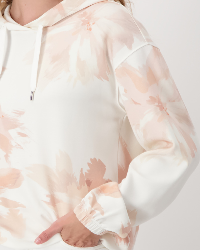 Толстовка прямого кроя с капюшоном и цветочным принтом Monari 186314 ...