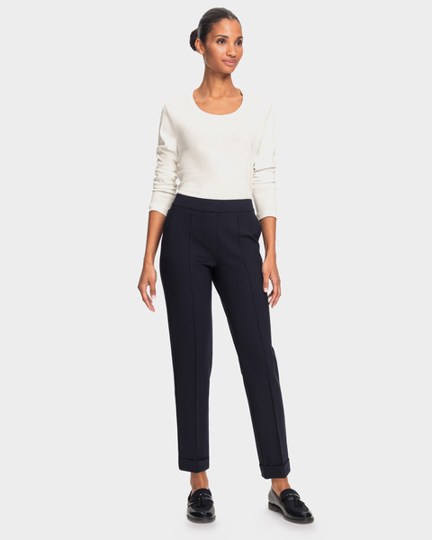 Брюки прямого кроя Lisa Fit со стрелками и эластичным поясом Olsen ...