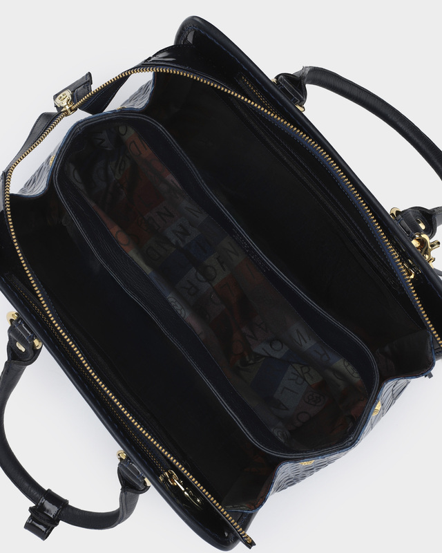 Сумка-багет из натуральной кожи с тиснением под рептилию Marino Orlandi ...