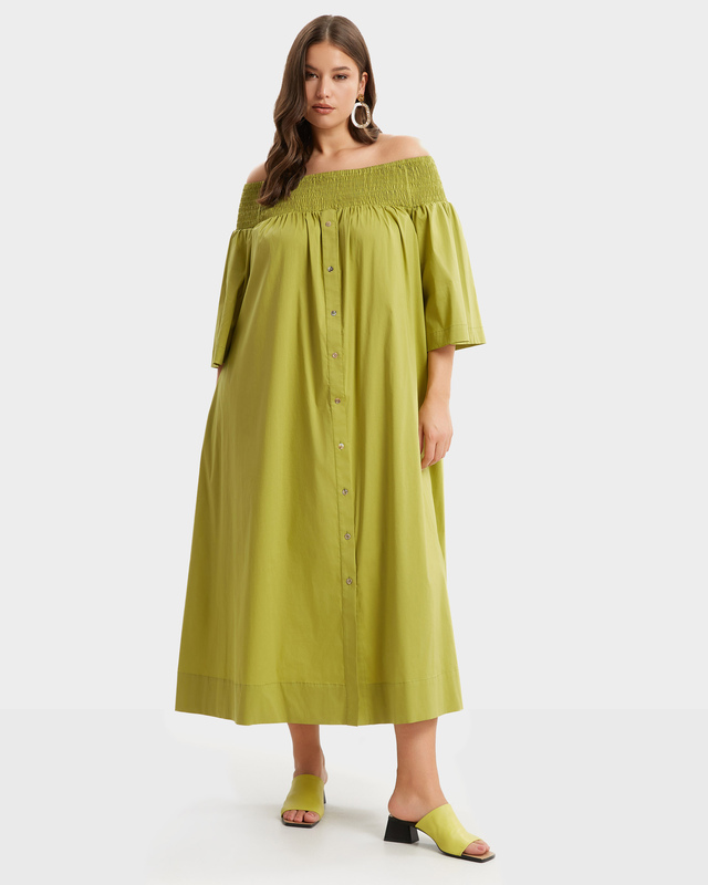 Платье свободного кроя из смесового хлопка MAT Fashion 192139 купить за ...