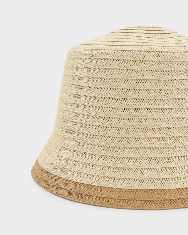 Плетеная панама регулируемая по размеру с контрастным кантом Fabretti ...