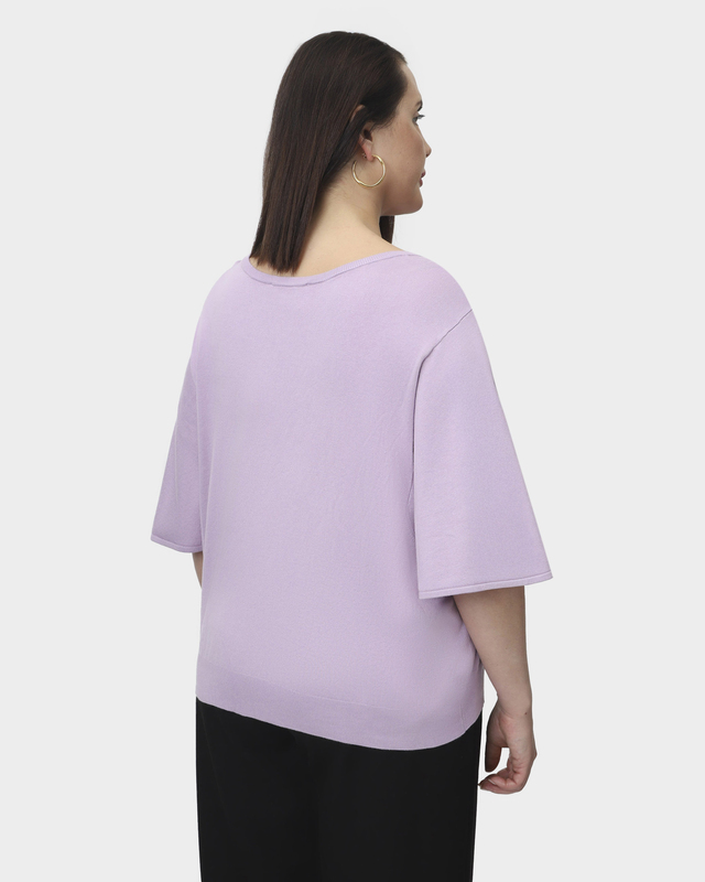 Блузка из вискозы с широкими рукавами длиной до локтя Soufflé 190442 ...