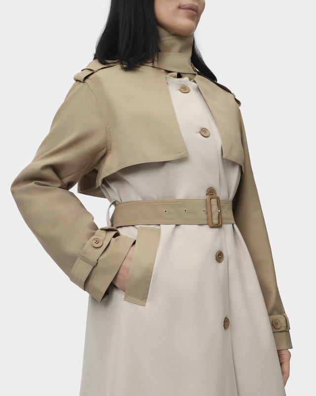 Тренч в стиле колор блок Passegiata 190037 купить за 9990.0 рублей в ...