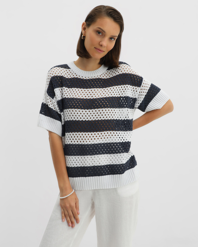 Пуловер прямого кроя с круглым вырезом LeComte 188064 купить за 15990.0 ...