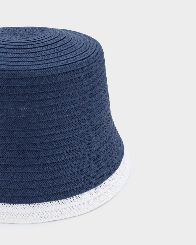 Плетеная панама регулируемая по размеру с контрастным кантом Fabretti ...