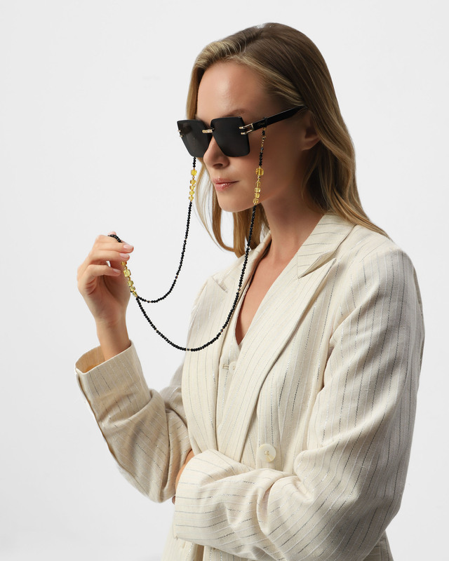 Украшение два в одном: колье и цепочка для очков из янтаря и шпинели Lovelle 197934 купить за ...