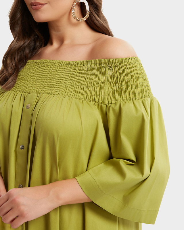 Платье свободного кроя из смесового хлопка MAT Fashion 192139 купить за ...