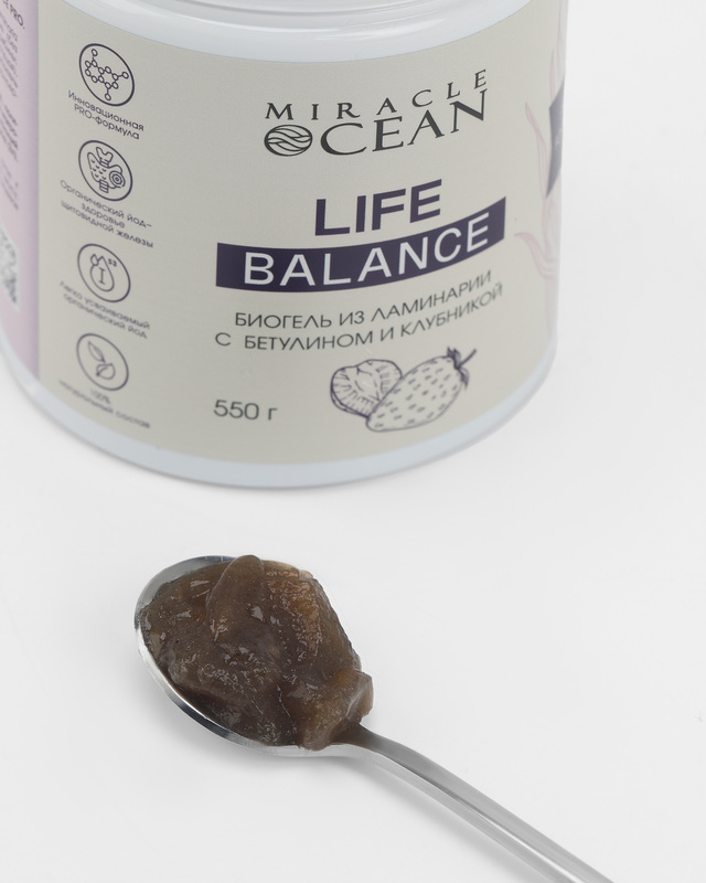LIFE BALANCE биогель из ламинарии с бетулином и клубникой для сердца и ...