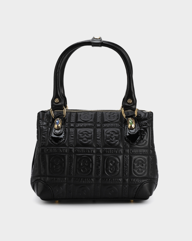 Сумка из натуральной кожи с фирменной стежкой бренда Marino Orlandi ...