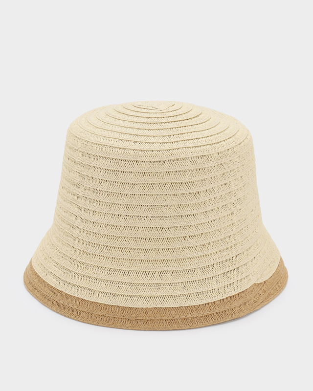 Плетеная панама регулируемая по размеру с контрастным кантом Fabretti ...